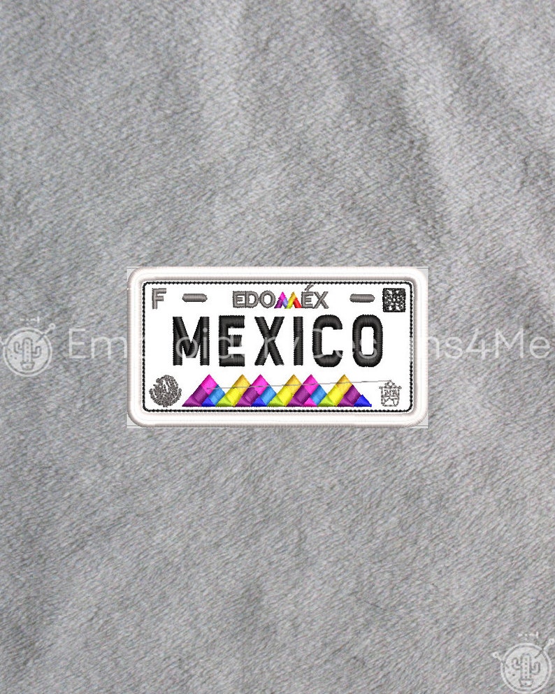 Estado De Mexico Car Mexican License Driving Plate Mexico Placa ...