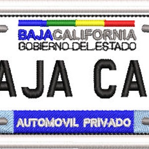 Baja California Car Mexican License Driving Plate Mexico Placa ...