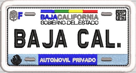 Baja California Car Mexican License Driving Plate Mexico Placa ...
