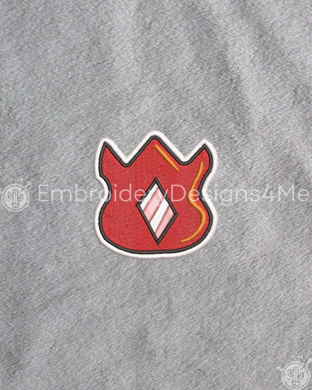 Gym Leader Volcano Badge Pokemon Kanto Anime Embroidery Design - Etsy