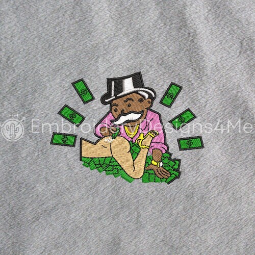 Money Machine Embroidery Design - Etsy