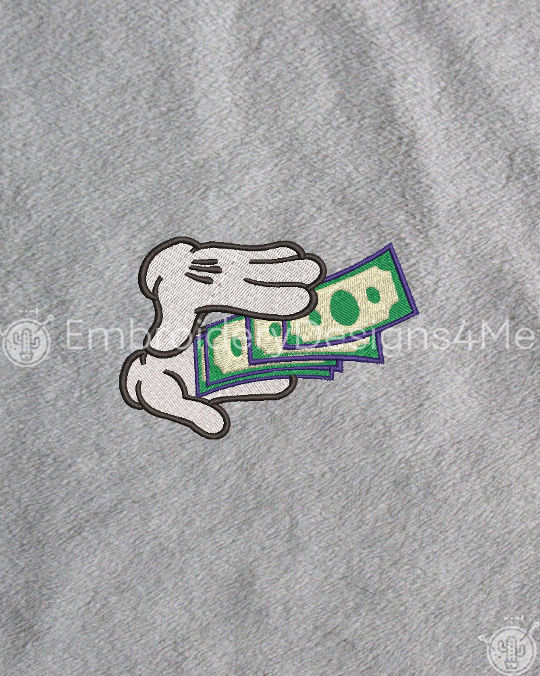 Hands Money Cash Bill Throwing Embroidery Design - Etsy