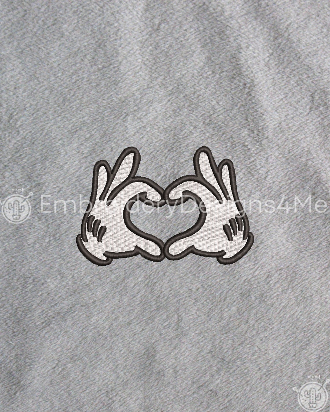 Hands Heart Love Shape Relationship Embroidery Design - Etsy