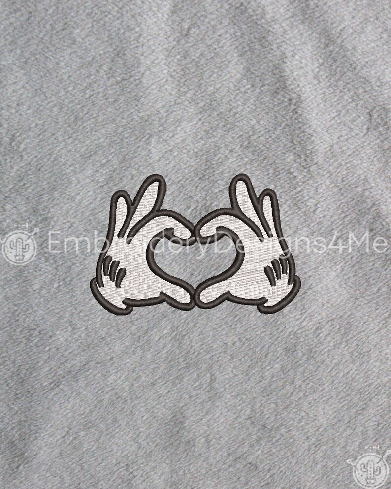 Hands Heart Love Shape Relationship Embroidery Design - Etsy