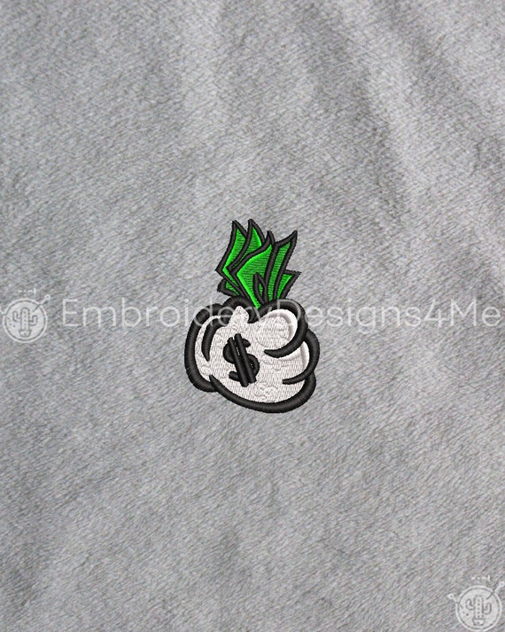 Hand Holding Money Embroidery Design - Etsy