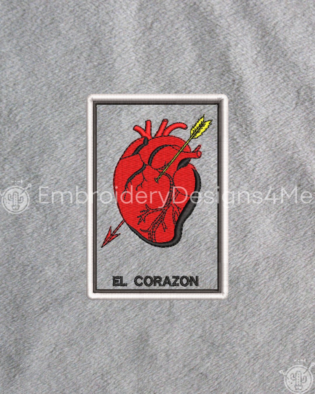 Loteria Mexicana El Corazon Coração Mexicano Bingo Loteria Bordado ...