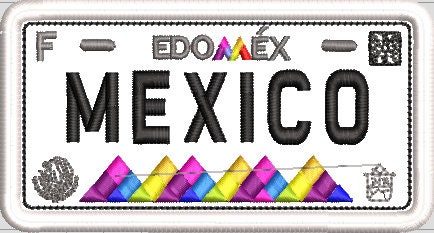 Estado De Mexico Car Mexican License Driving Plate Mexico Placa ...