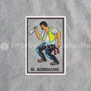 Loteria Mexicana El Borracho the Drunk Guy Mexican Bingo Lottery ...