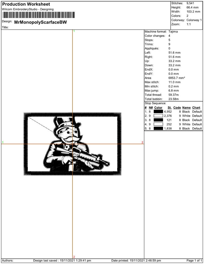 Mr Monopoly Man Scarface Gun Shooting Embroidery Design - Etsy