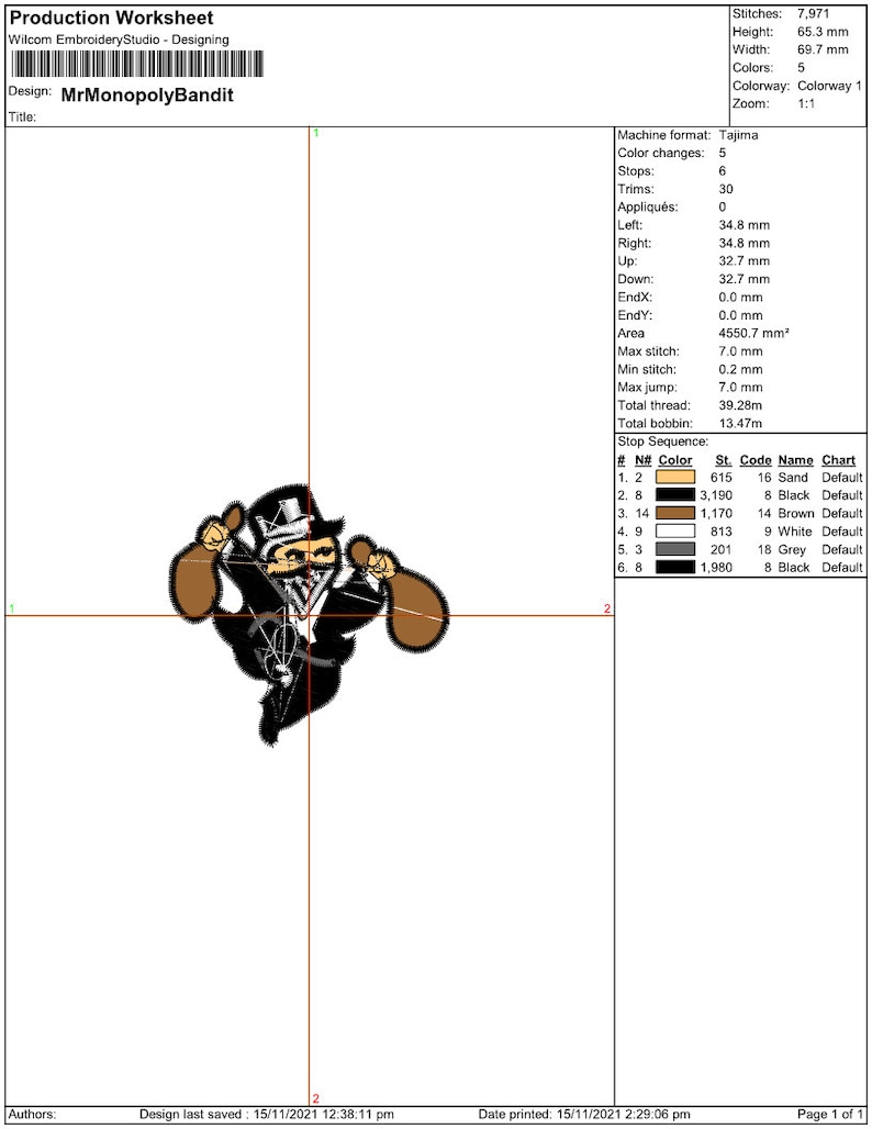 Mr Monopoly Man Bandit Robber Gunman Money Bank Embroidery Design - Etsy