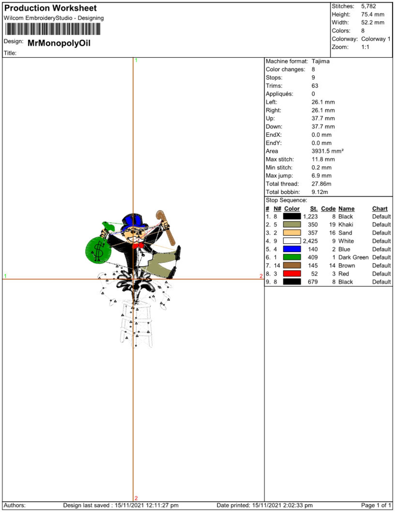 Mr Monopoly Man Oil Tower Rig Derrick Embroidery Design - Etsy