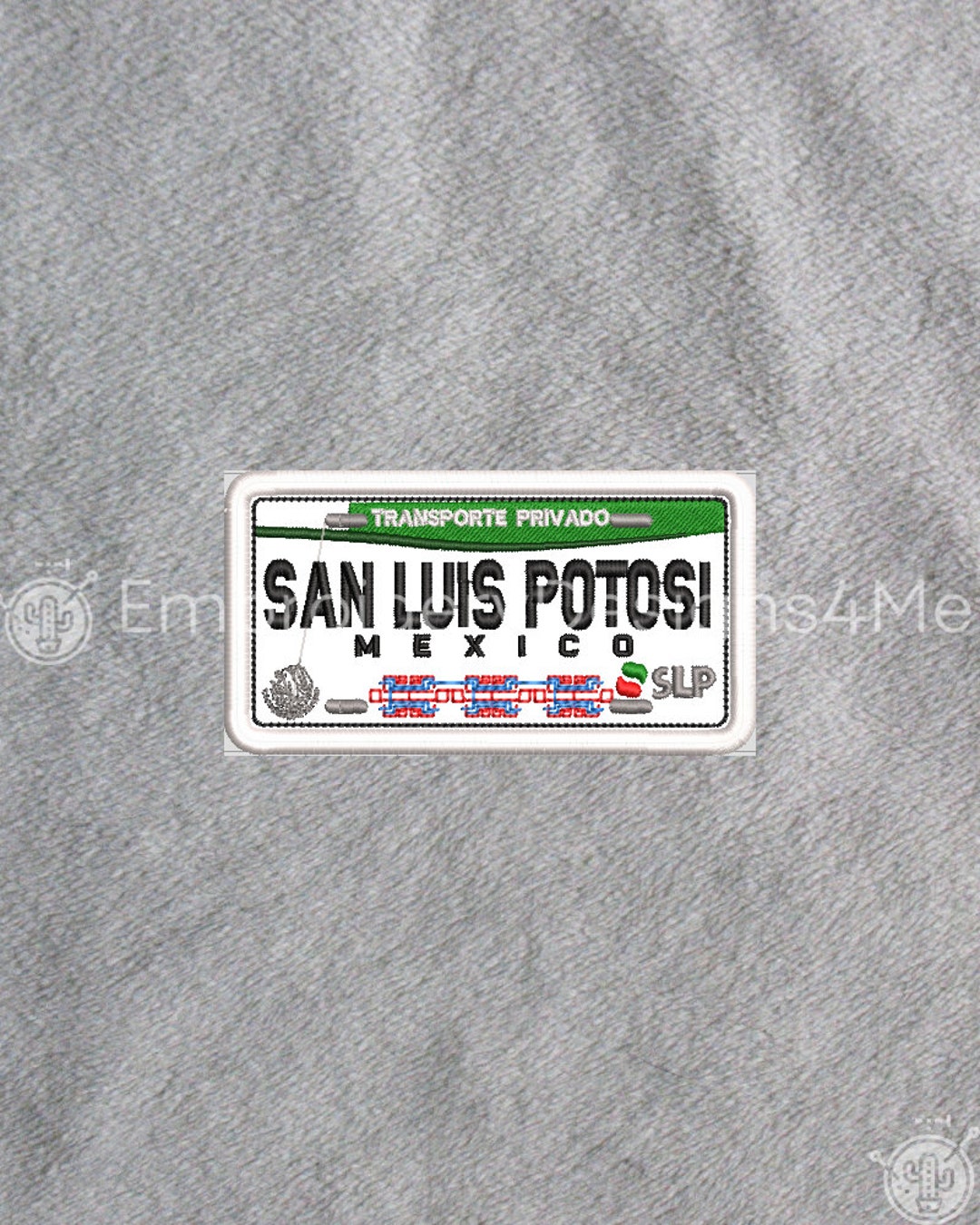 San Luis Potosi Car Mexican License Driving Plate Mexico Placa ...