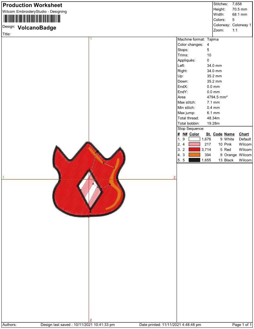 Gym Leader Volcano Badge Pokemon Kanto Anime Embroidery Design - Etsy