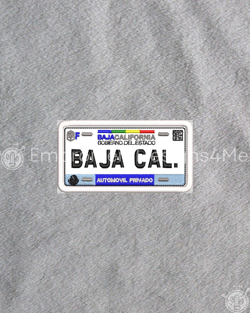 Baja California Car Mexican License Driving Plate Mexico Placa ...