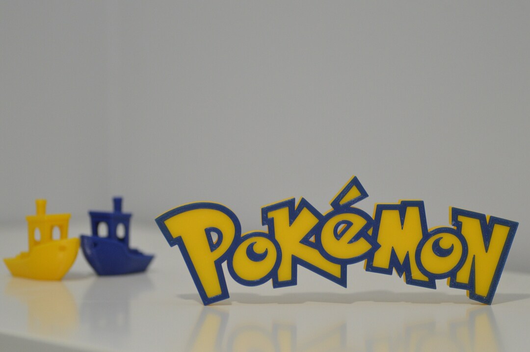 Pokemon Sign With Accent Colour 8 Inches 3d-printed High-quality ...
