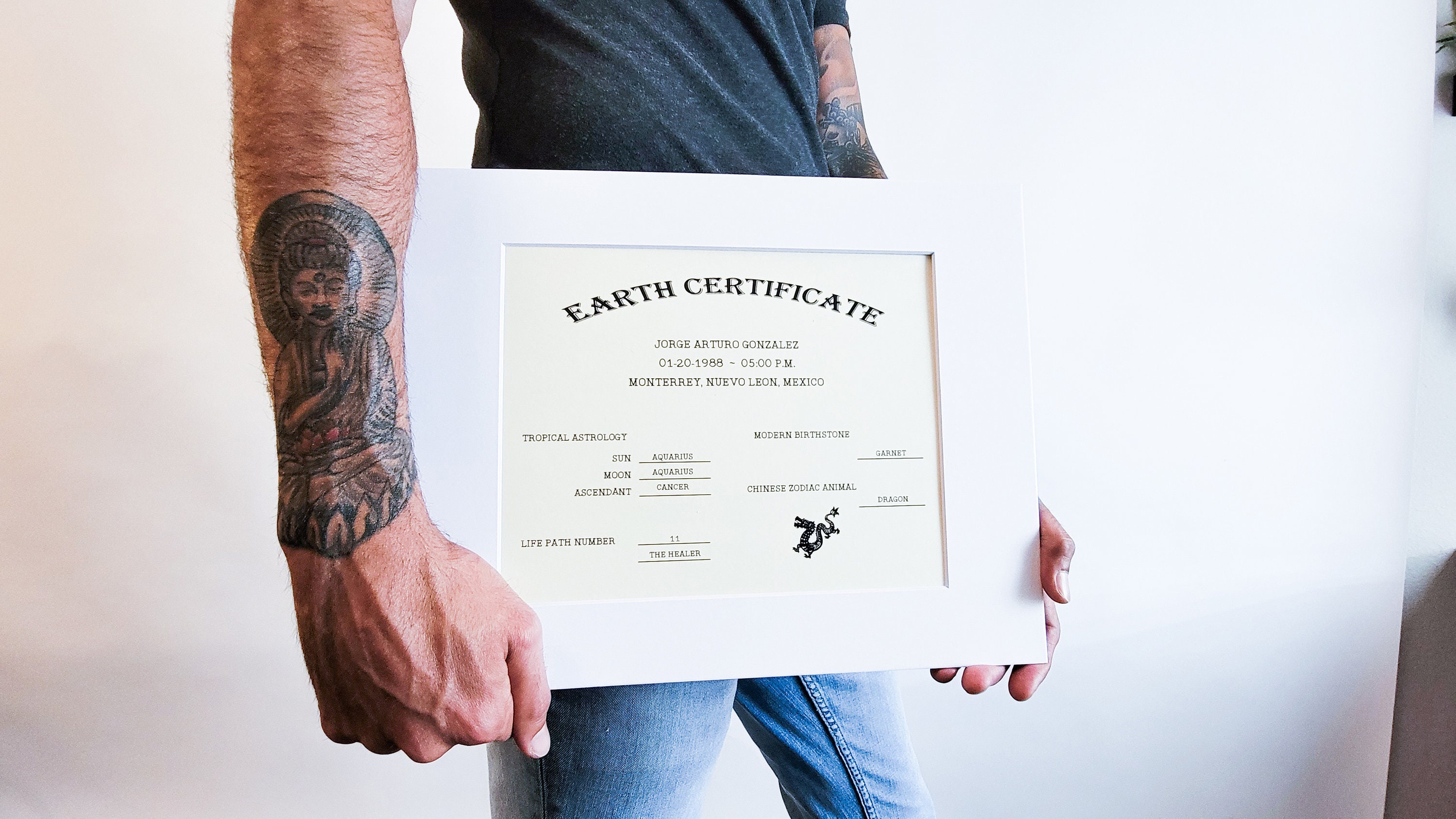 Personalized Earth Certificate - Etsy