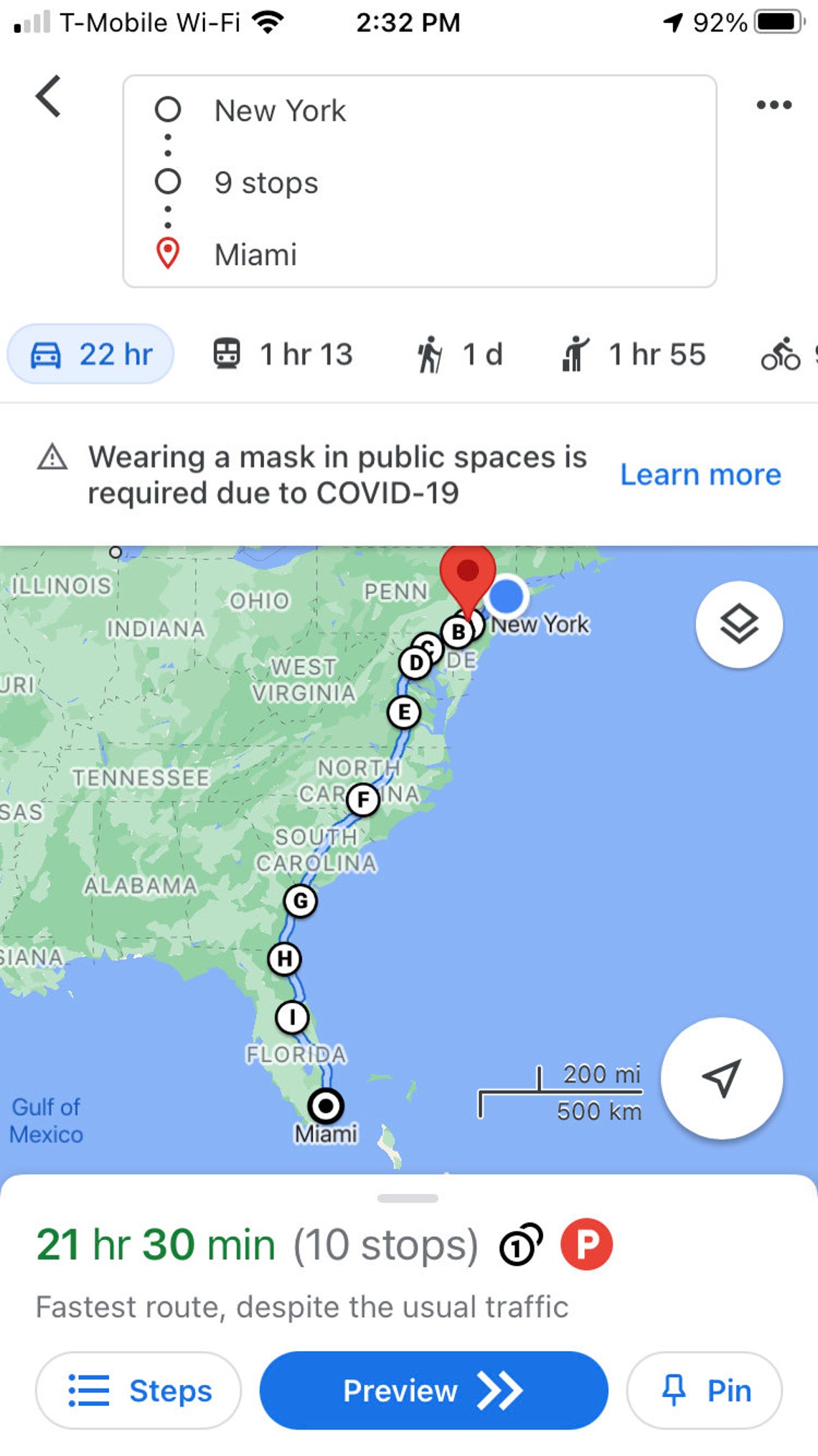 Road Trip From New York to Miami QR Code | Etsy