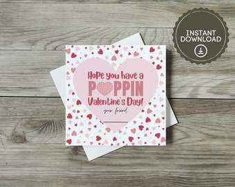 Pop It Valentine's Cards | Kids' Pop It Valentine's | Rainbow Pop It ...