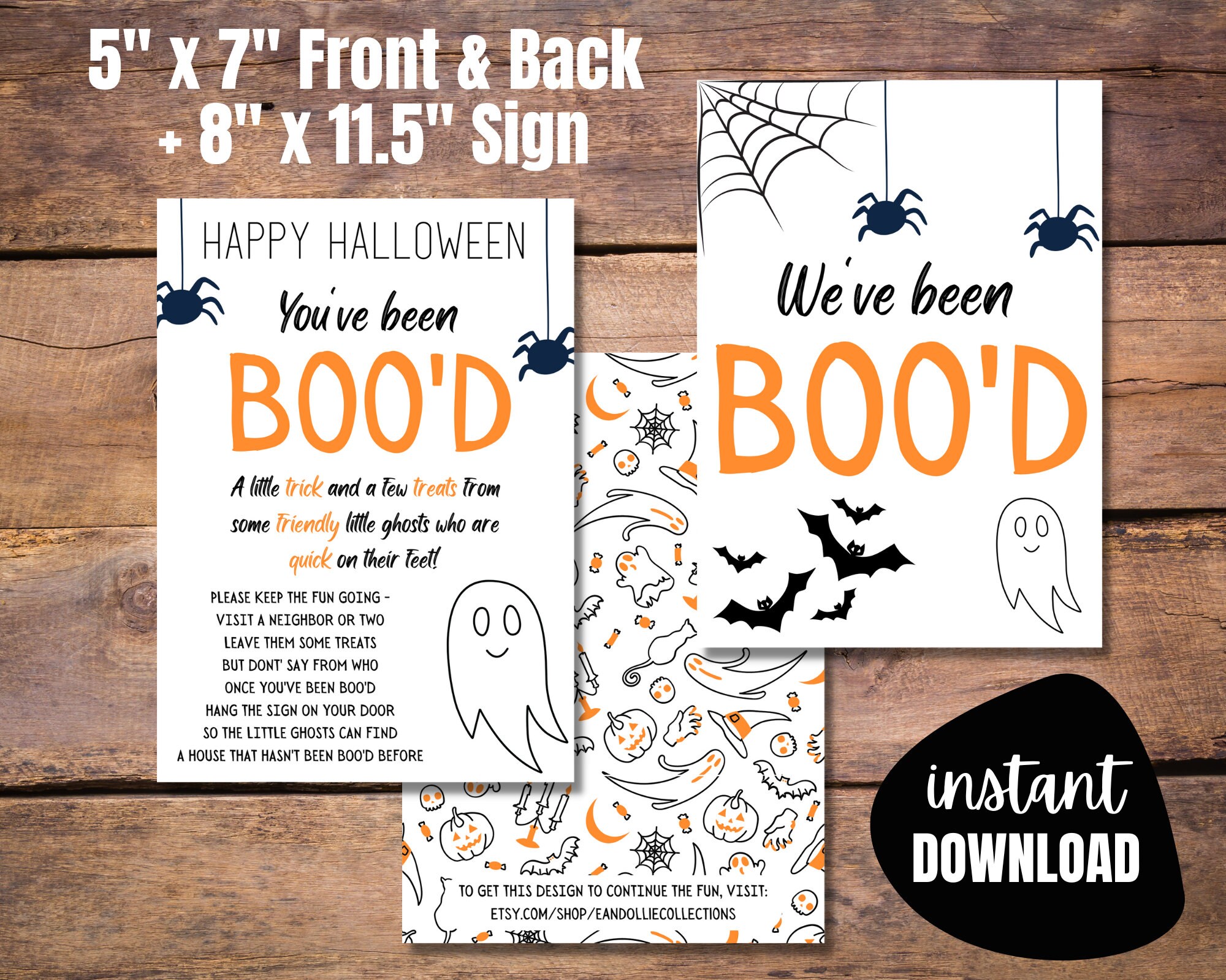 You've Been Boo'd Printable We've Been Boo'd Printable Halloween ...
