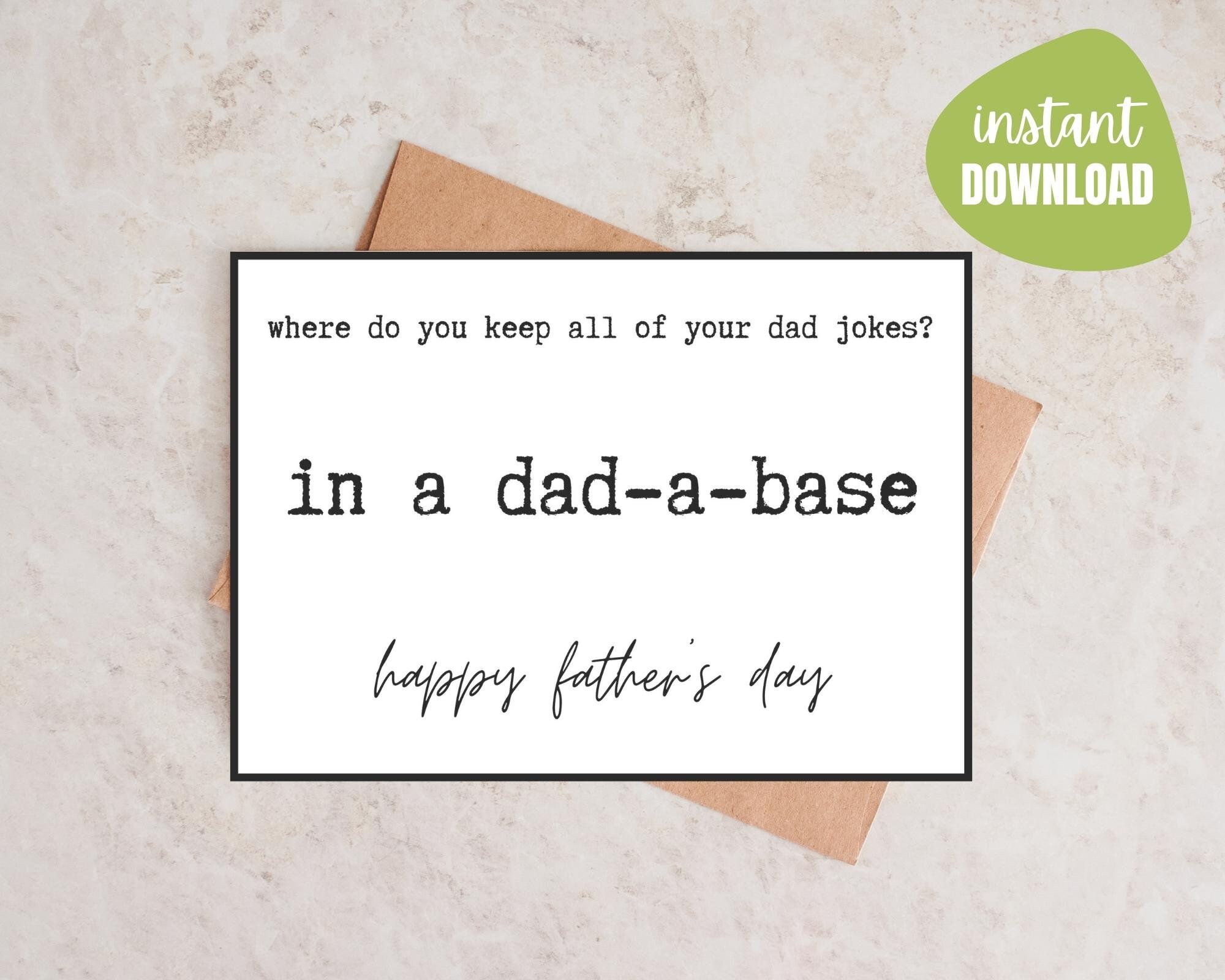 Father's Day Card | Dad Jokes | Cheeky Father's Day Card | Funny Father ...
