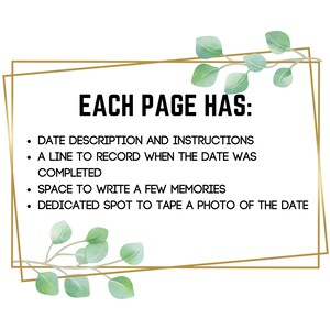 Printable Date Book | Unique Wedding Gift | Instant Date Ideas | Couple ...