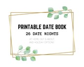 Printable Date Book Unique Wedding Gift Instant Date Ideas - Etsy