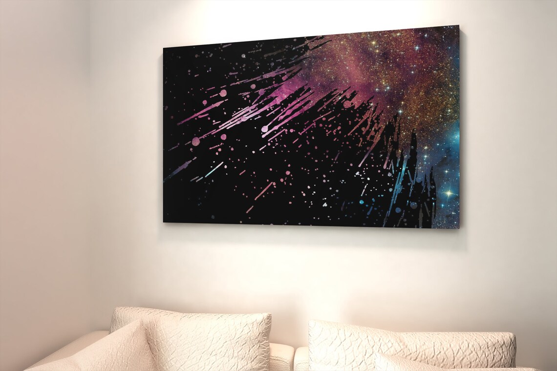Supernova Paint Splatter Print / Starry Cosmic Spill Download / Fantasy ...