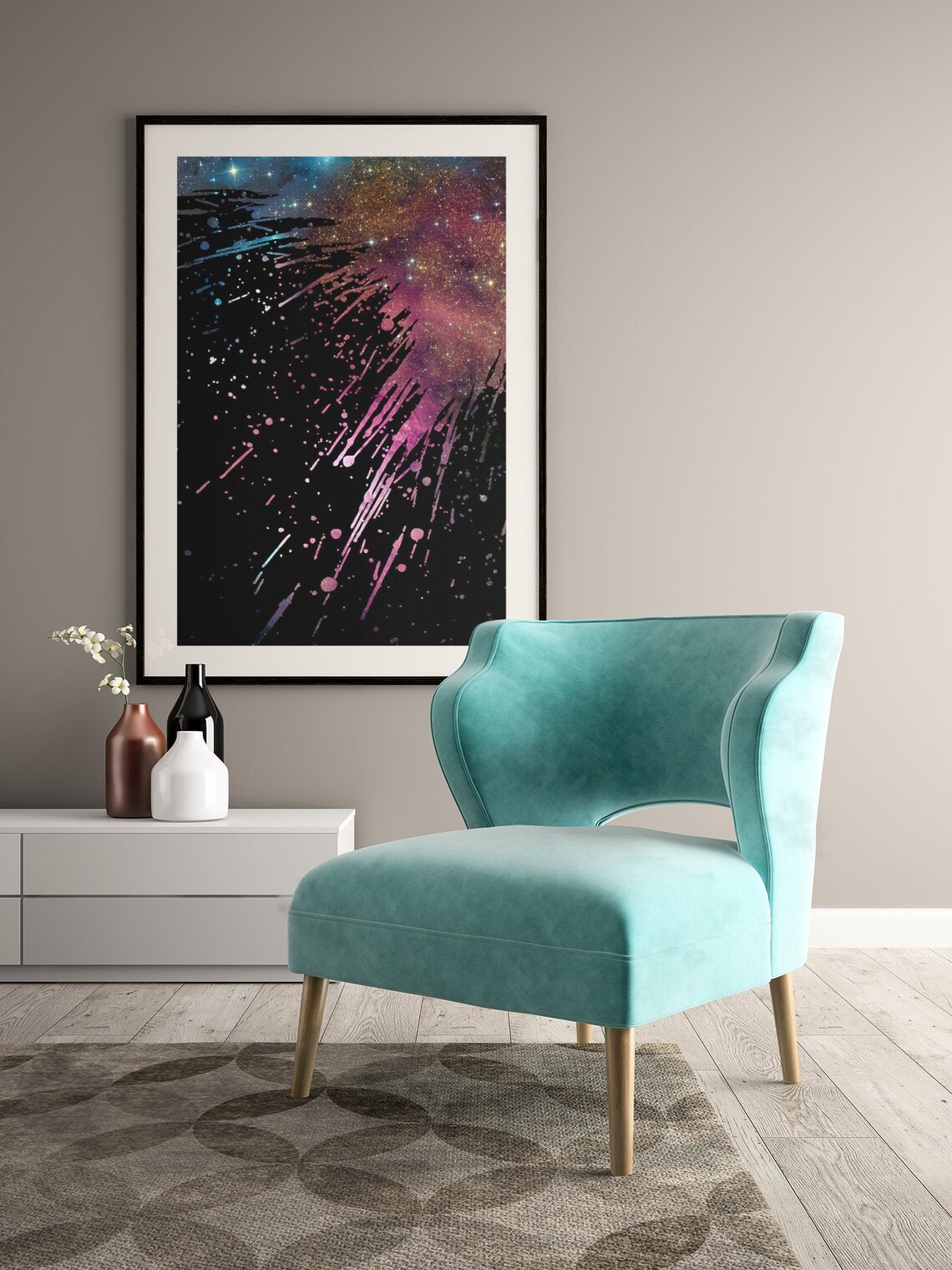 Supernova Paint Splatter Print / Starry Cosmic Spill Download / Fantasy ...