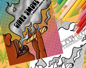 Smoke Coloring Pages - Etsy