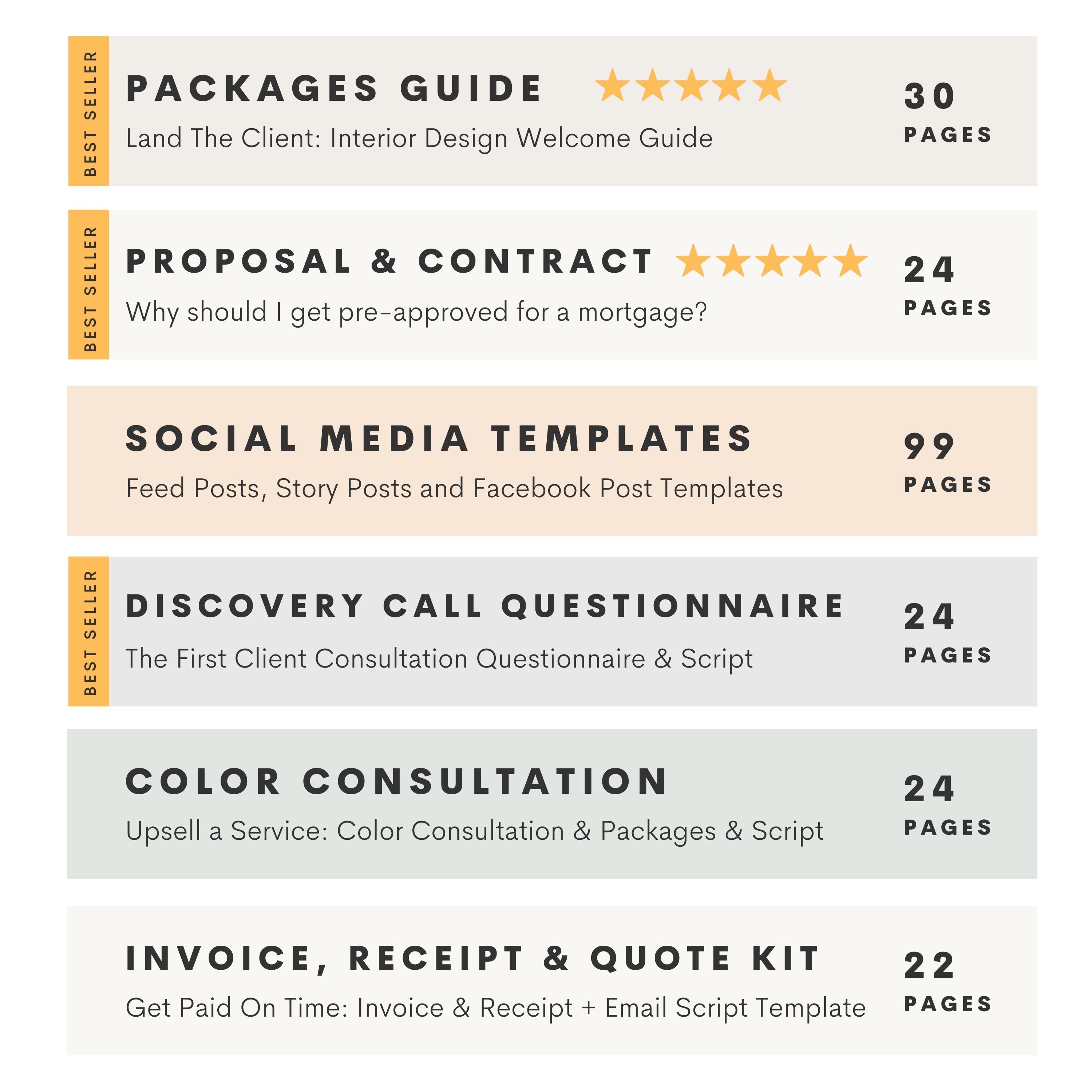 220 Interior Design Business Start up Templates Photoshop Aesthetic, E ...