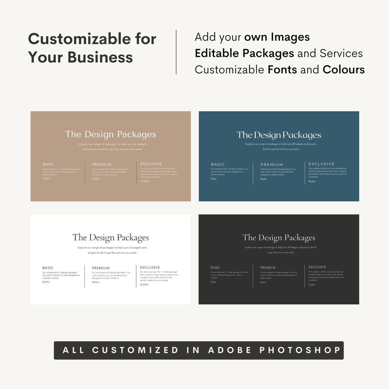 220 Interior Design Business Start up Templates Photoshop Aesthetic, E ...