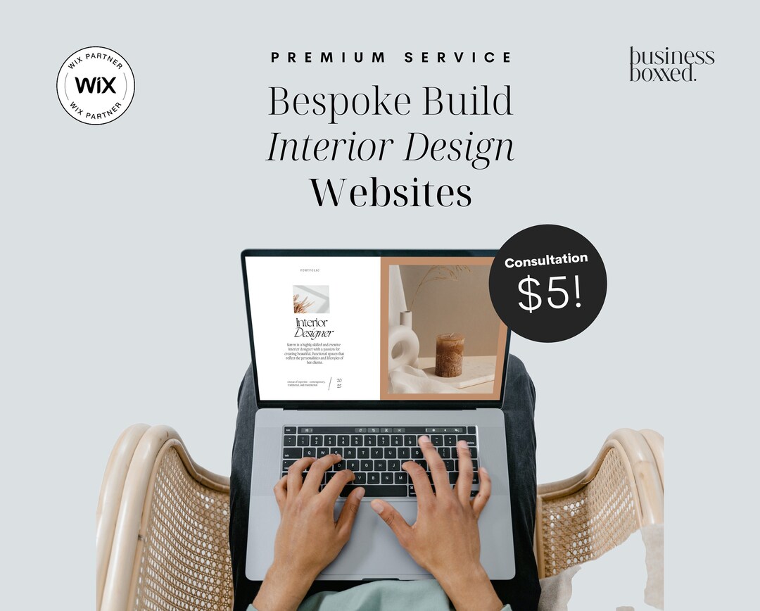 Interior Design Business Website Design CONSULTATION - Bespoke Wix ...