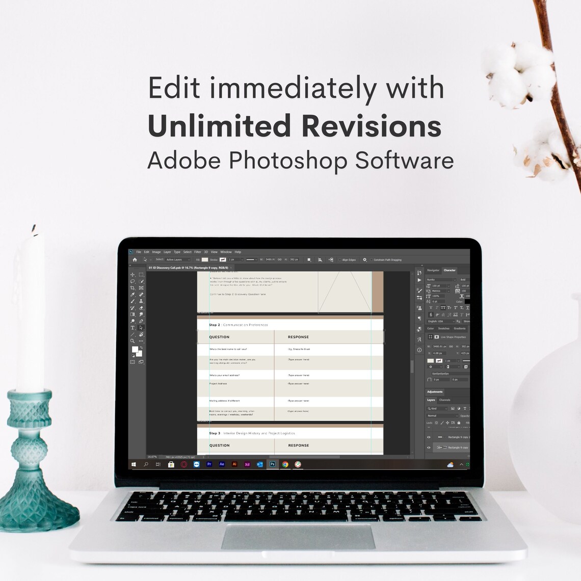 220 Interior Design Business Start up Templates Photoshop Aesthetic, E ...