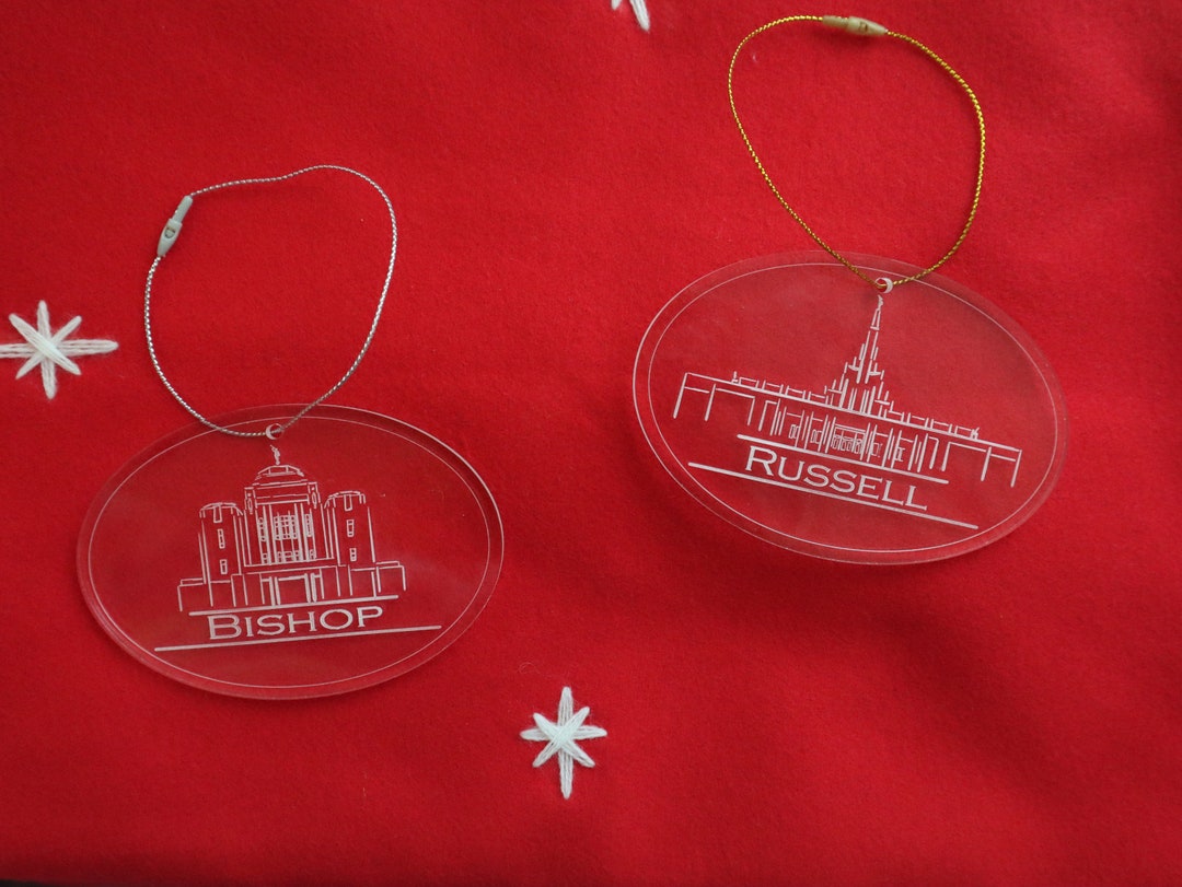 LDS Temple Art Ornament Tags Wedding Holiday Gift - Etsy
