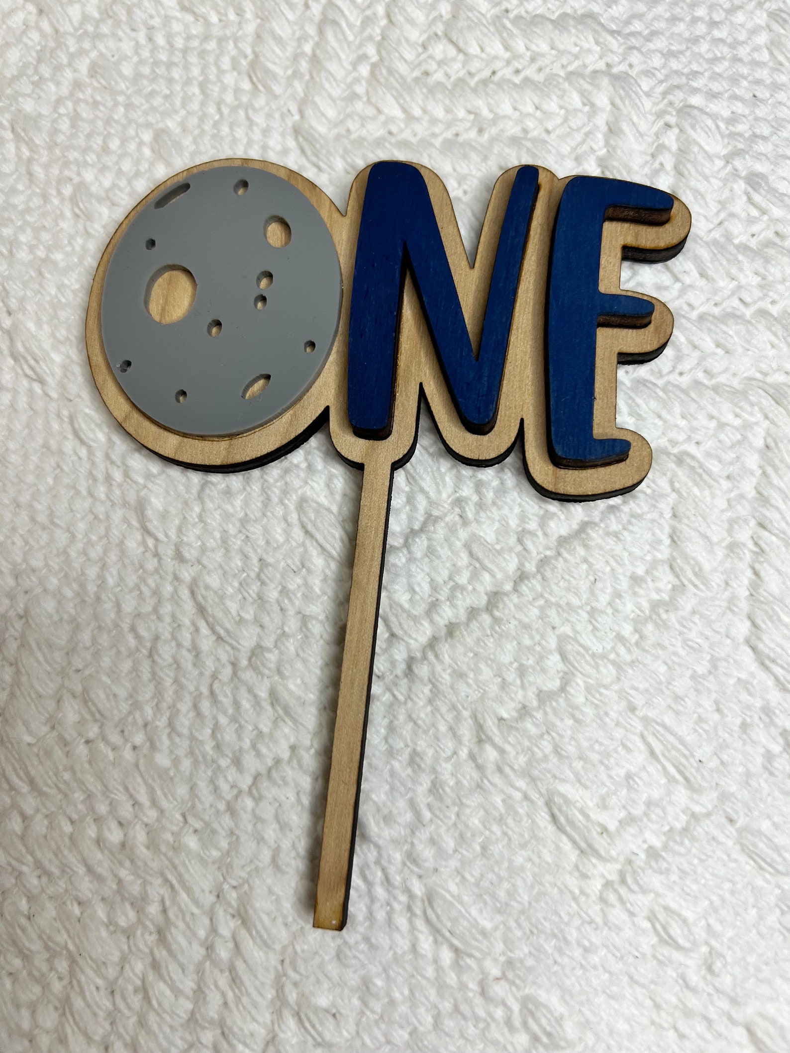 First Birthday Cake Topper | Space Theme 1st Birthday | One Cake Topper ...