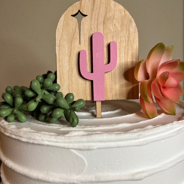Cactus Cake Topper - Etsy