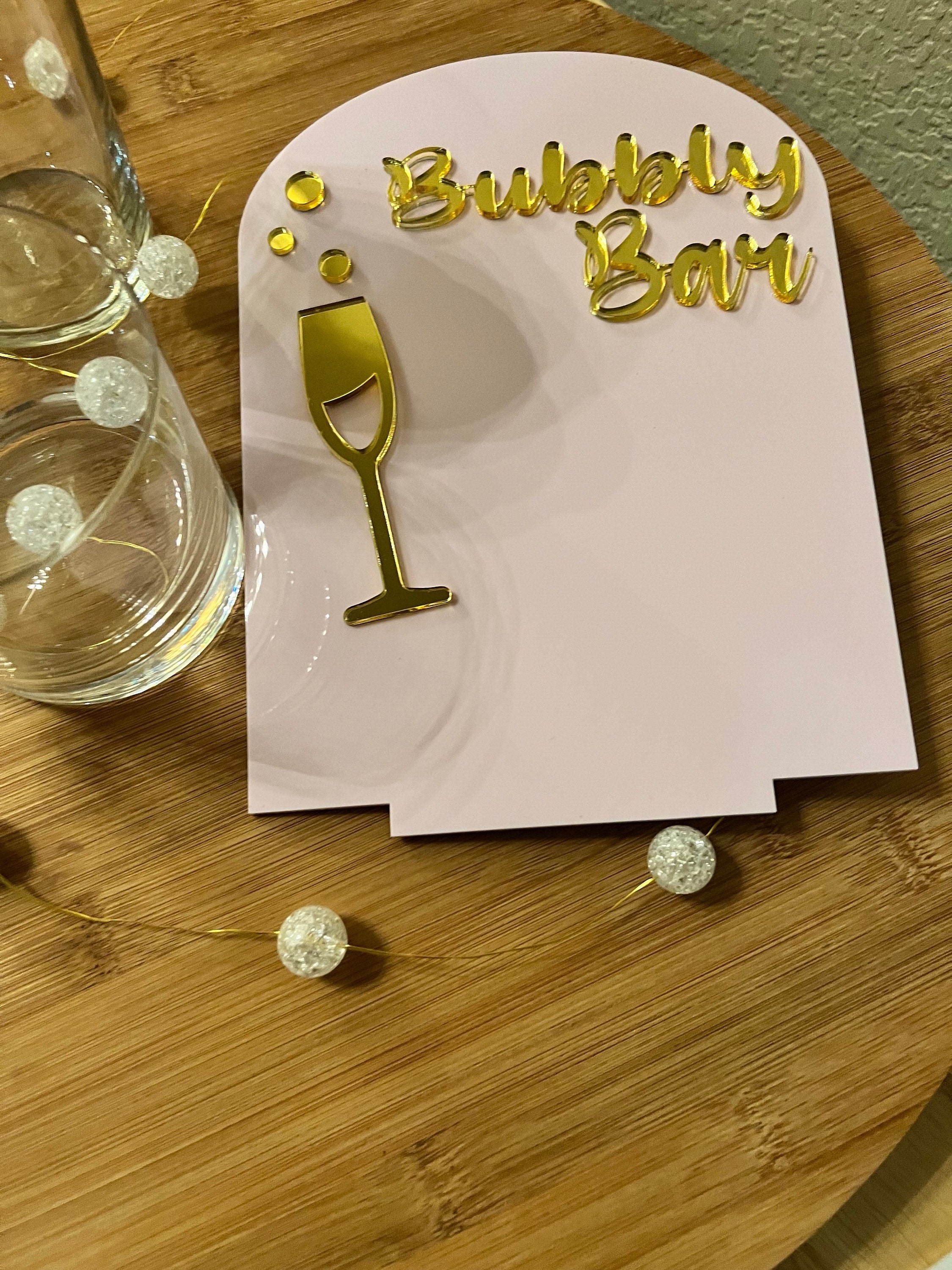 Mimosa Bar Sign Custom Bubbly Bar Sign | Bubbly Bar Sign for Bridal ...