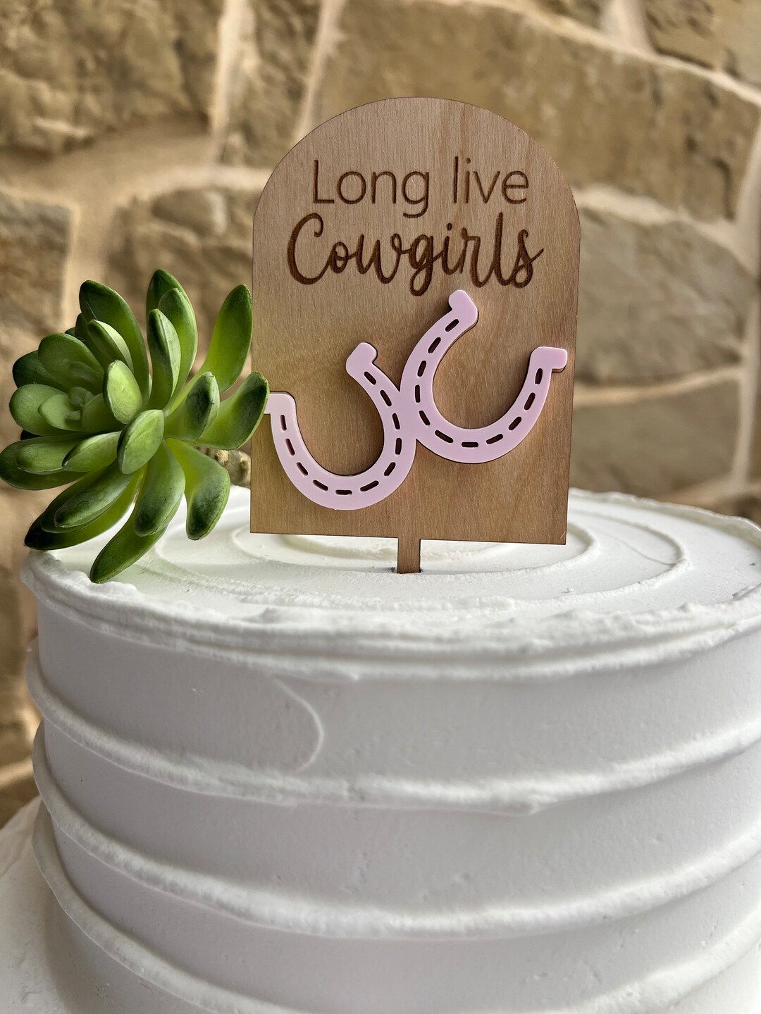 Cake Topper With Western Theme Long Live Cowgirls Cake Topper With ...