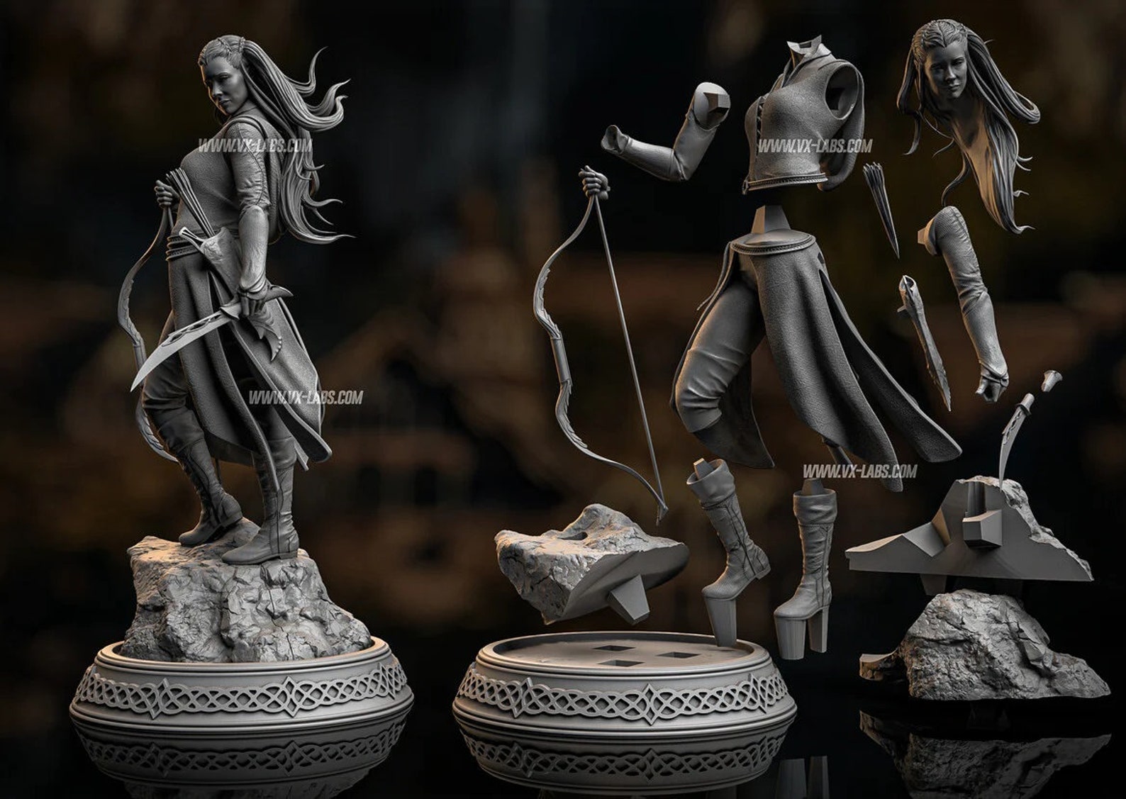 Nsfw Tauriel Vx Labs Figure High Quality Stl File 3d Etsy