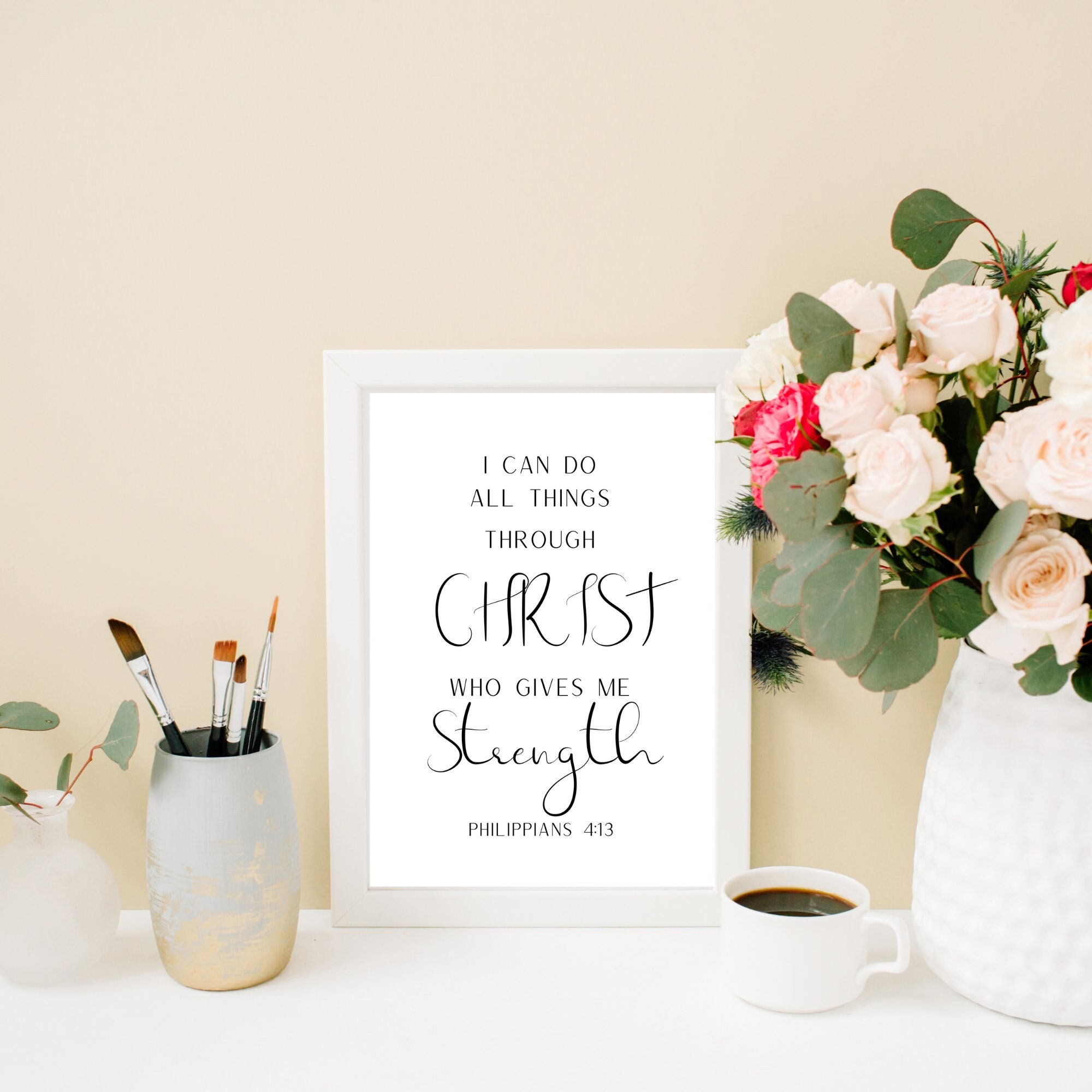 Bible Verses Printable, Bible Verse Art, Christian Printable Wall Art ...