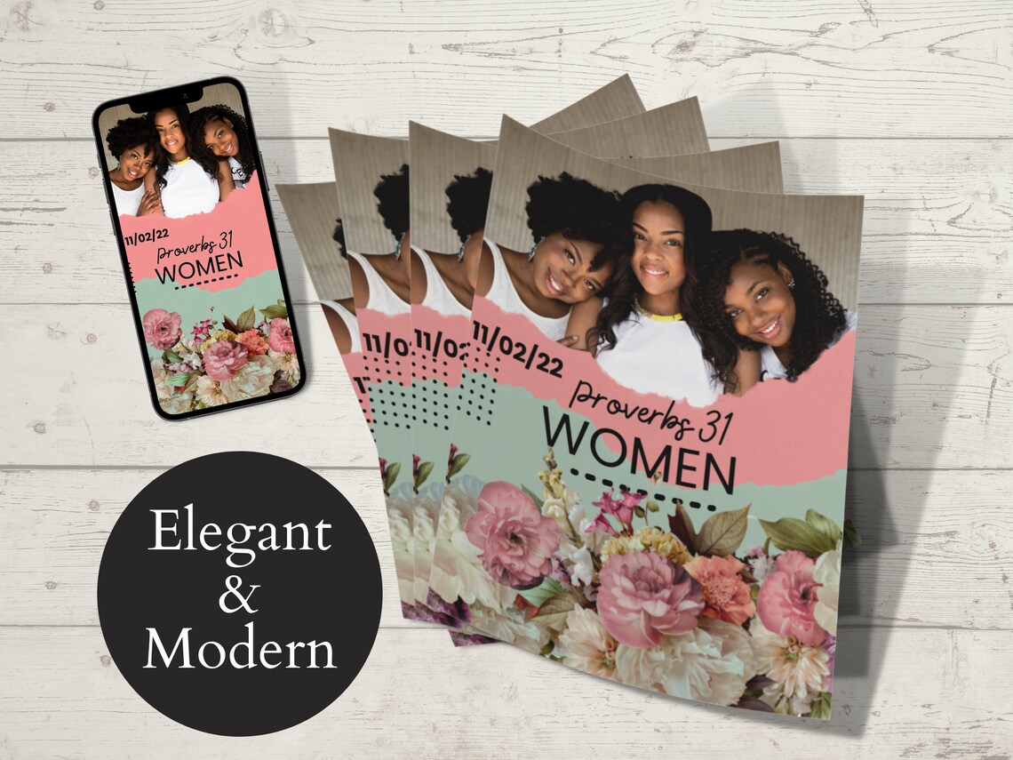 Women's Event Flyer Template, Women's Luncheon, Ladies Event, Ladies ...