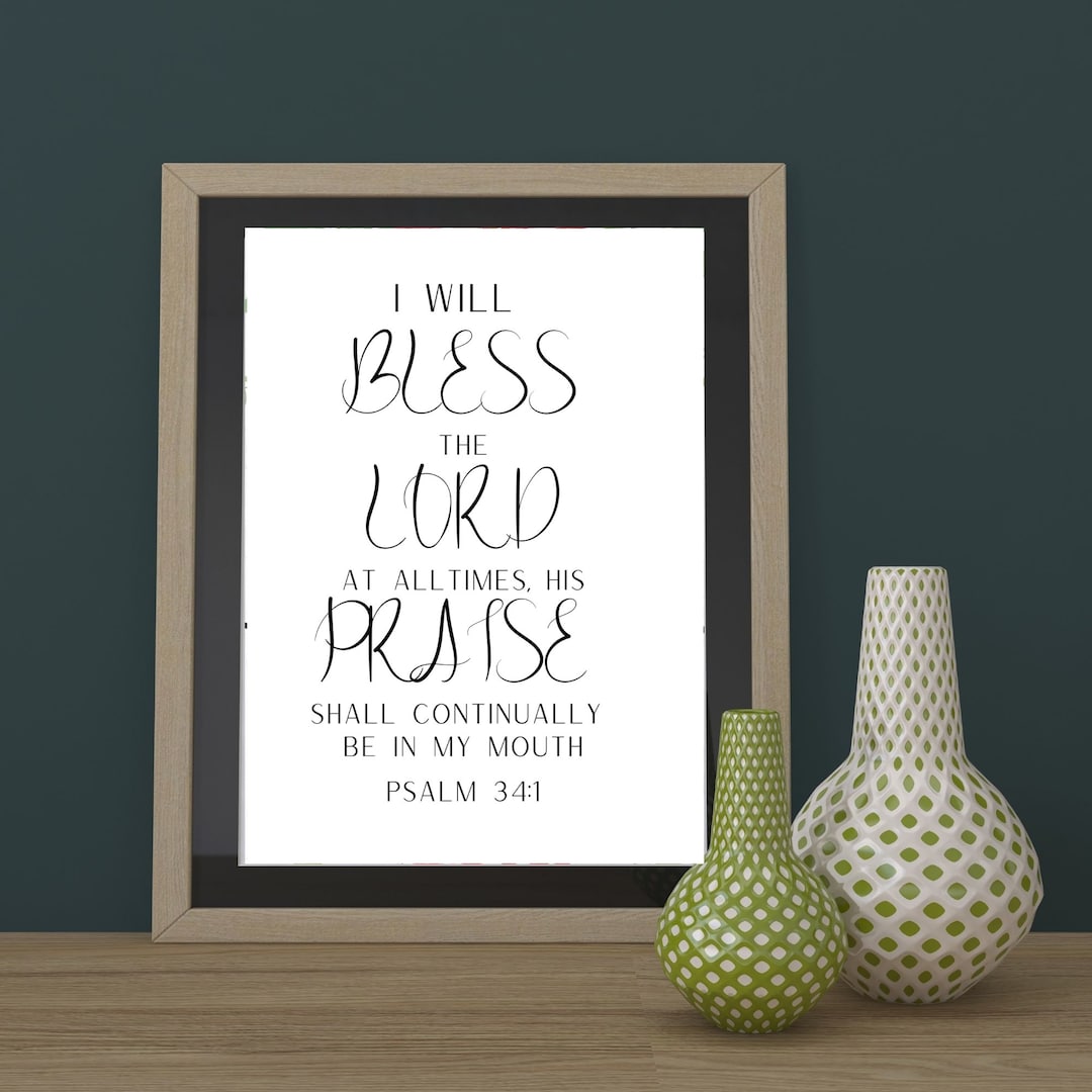 Bible Verse Printable, Bible Verse Art, Christian Printable Wall Art ...