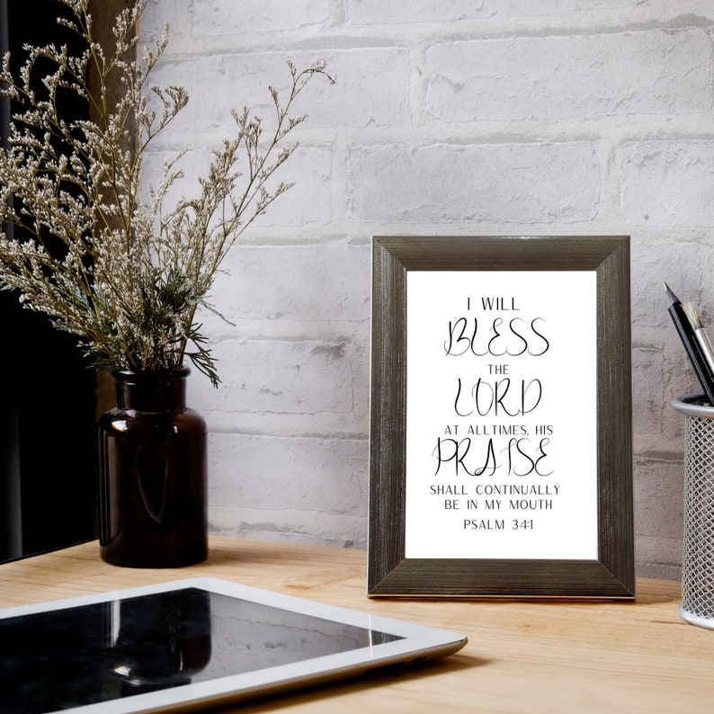 Bible Verse Printable, Bible Verse Art, Christian Printable Wall Art ...