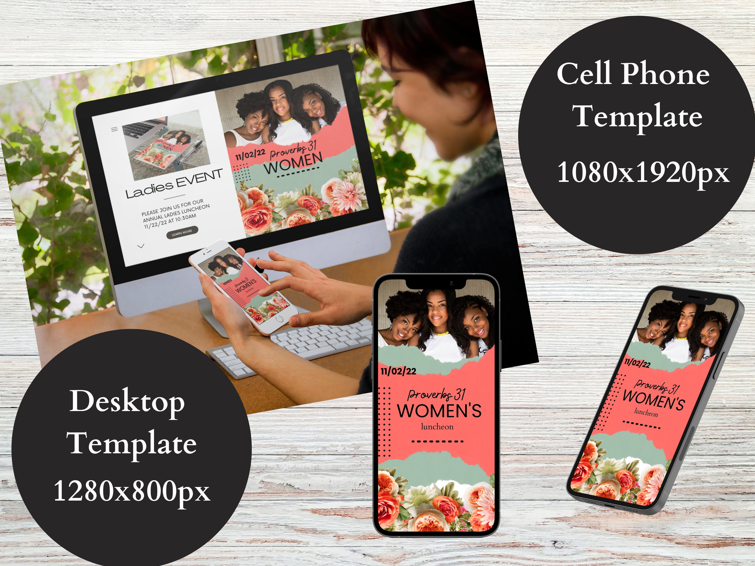 Women's Event Flyer Template, Women's Luncheon, Ladies Event, Ladies ...