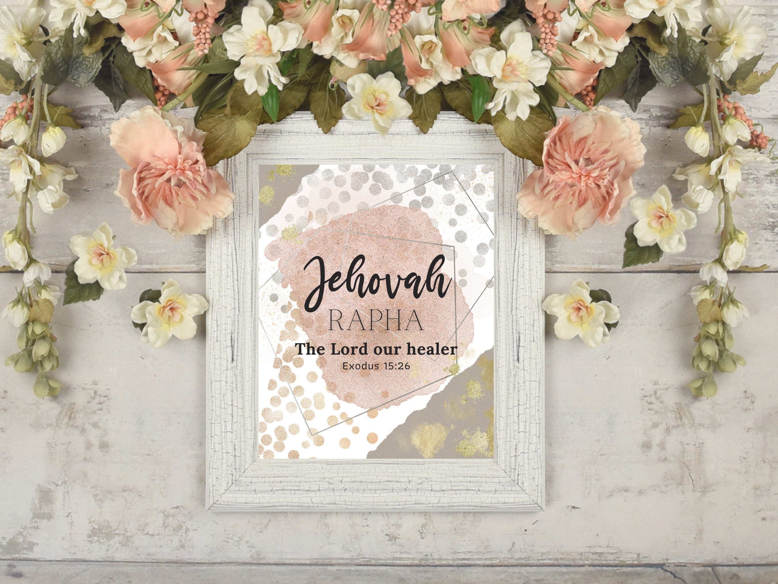 7 Names of God, Christian Wall Art, Christian Printables, Bible Verse ...