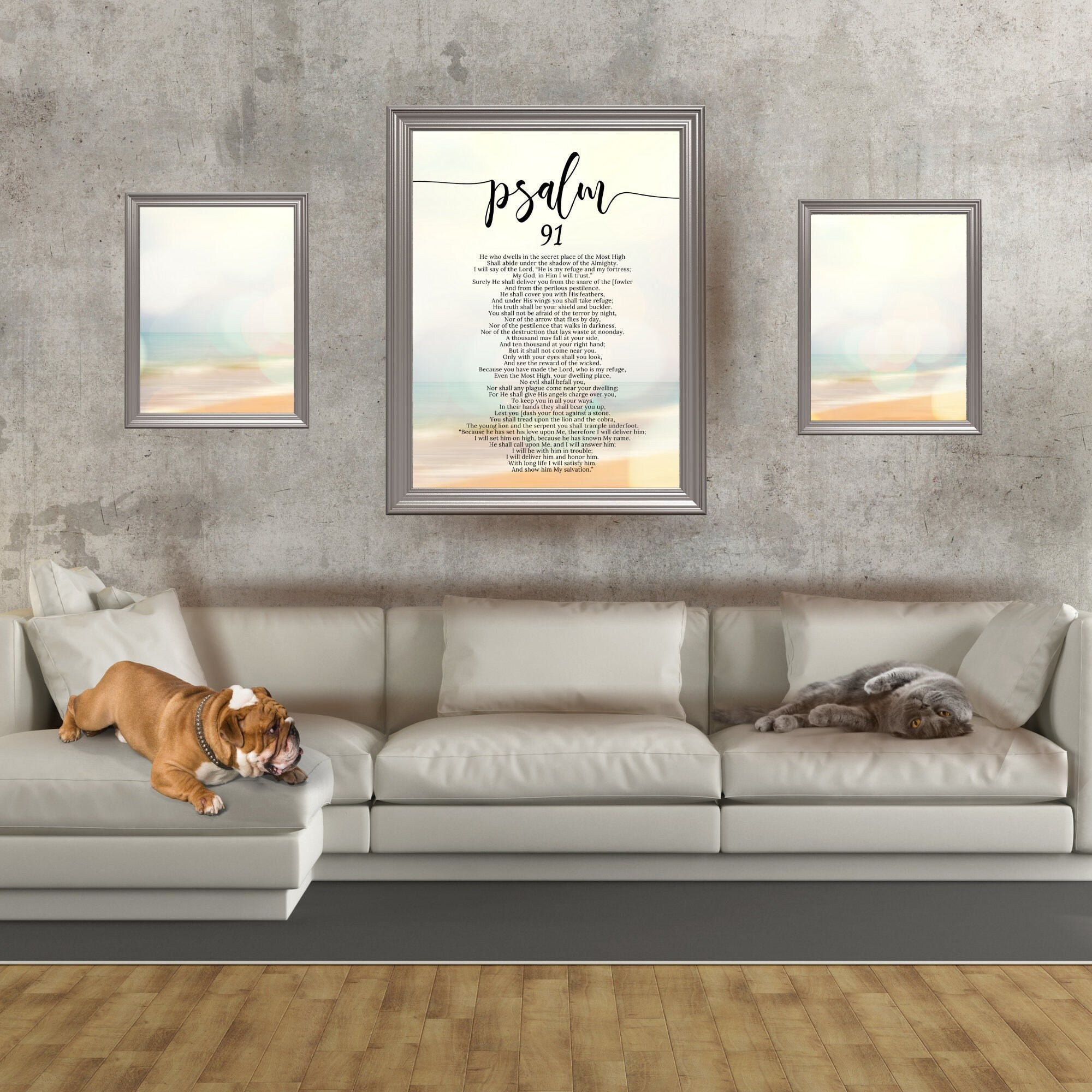 Psalm 91 Scripture Printable, Christian Wall Art, Scripture Decor, God ...