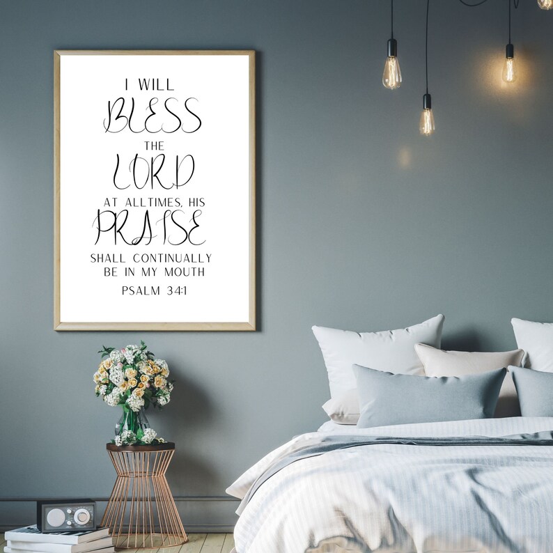 Bible Verse Printable, Bible Verse Art, Christian Printable Wall Art ...