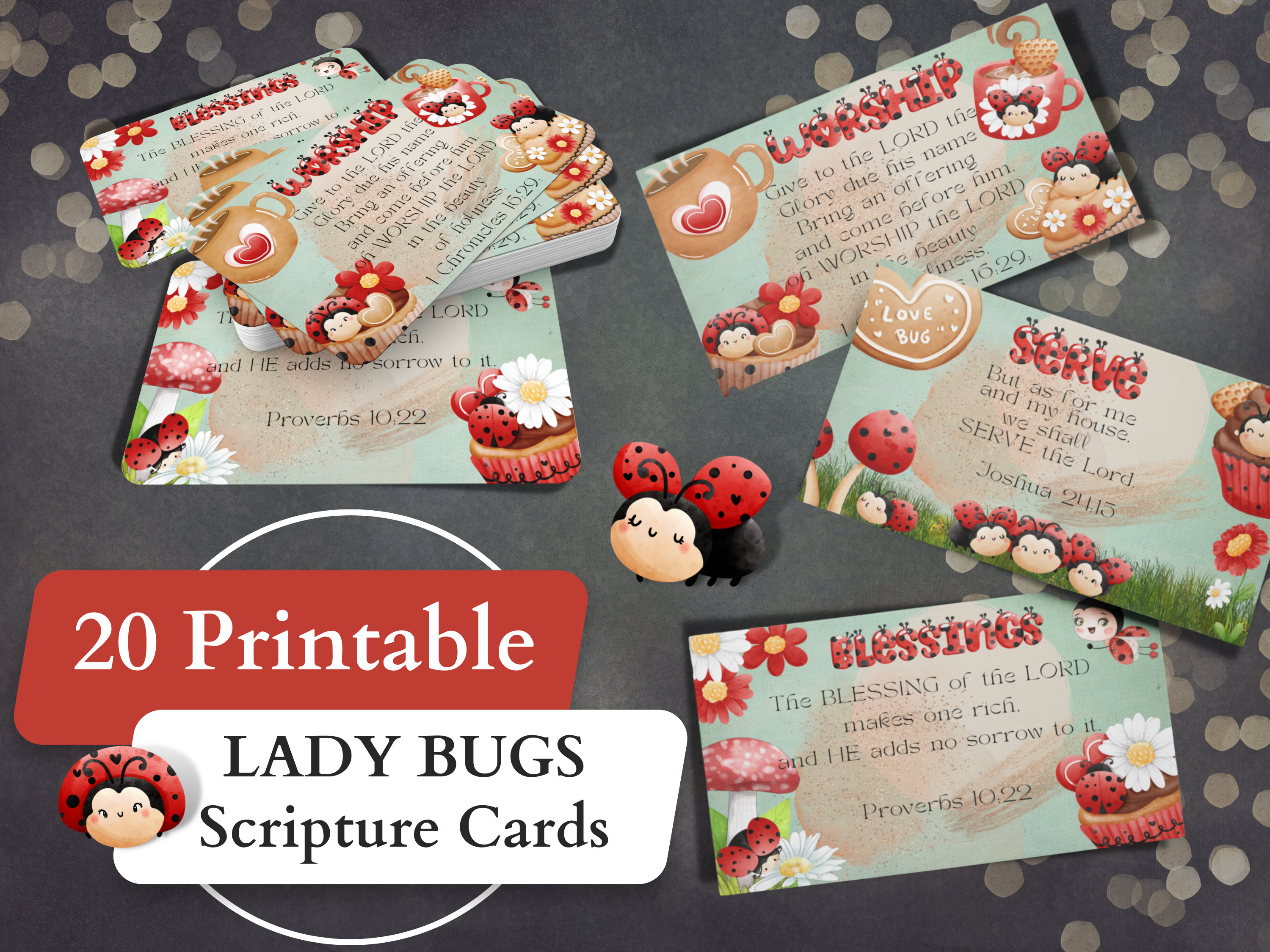 Scripture Cards, Bible Verse Cards, Faith Cards, Prayer Cards ...