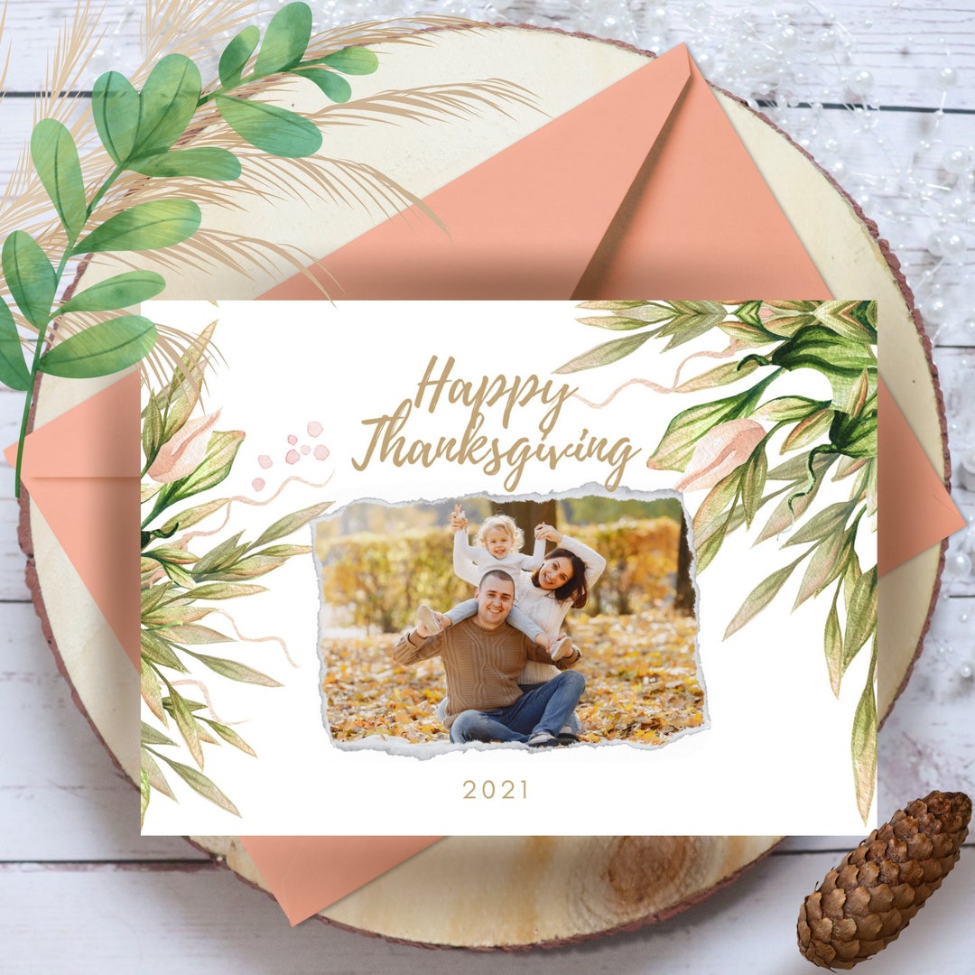 Thanksgiving Card, 8.5X11 Foldable, Thanksgiving Card, PNG, Instant ...