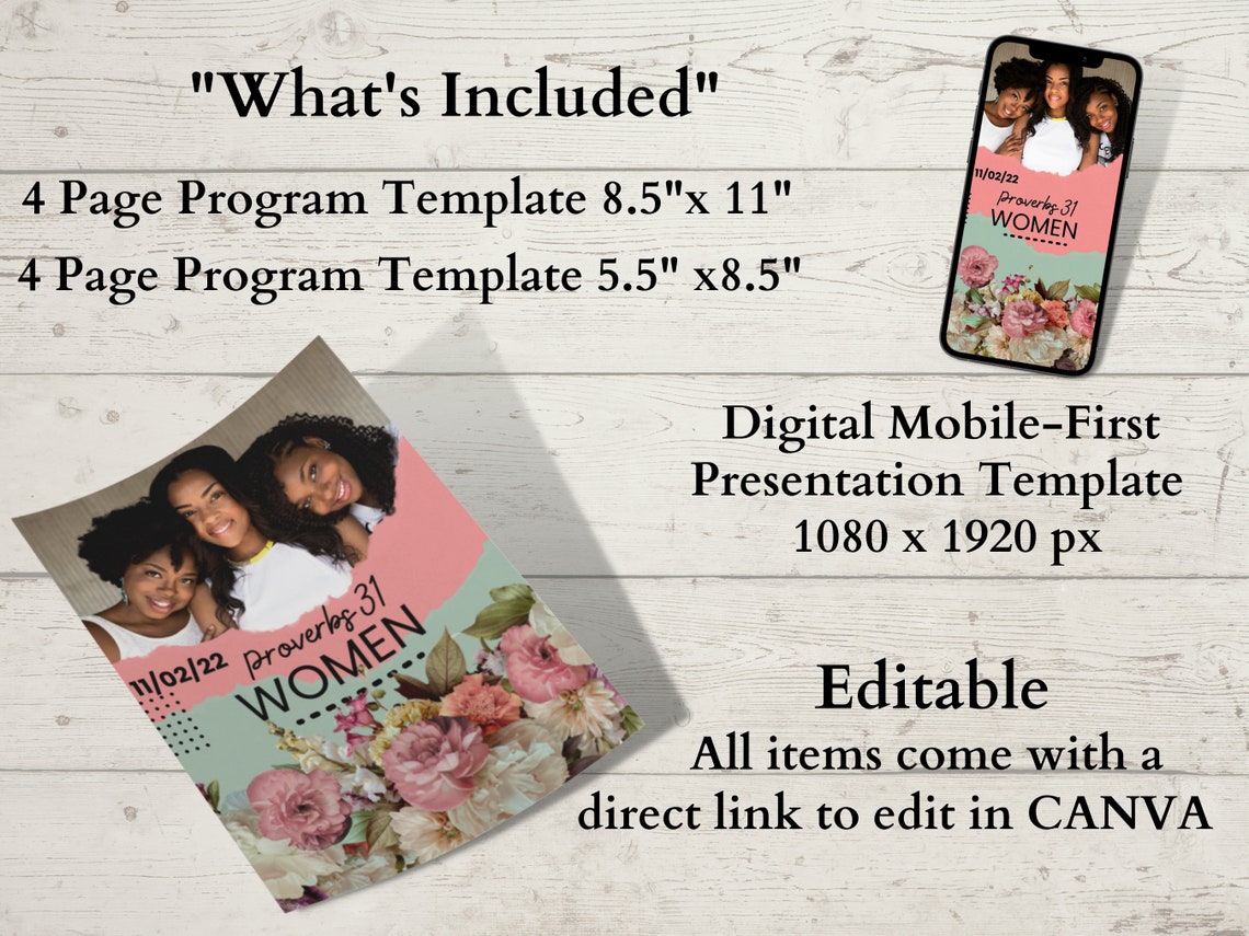 Women's Event Flyer Template, Women's Luncheon, Ladies Event, Ladies ...